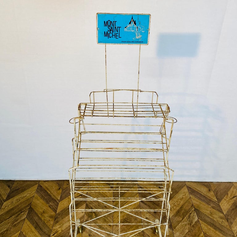 Vintage French Metal 6-Tier Shop Display Stand, 1970s For Sale at 1stDibs