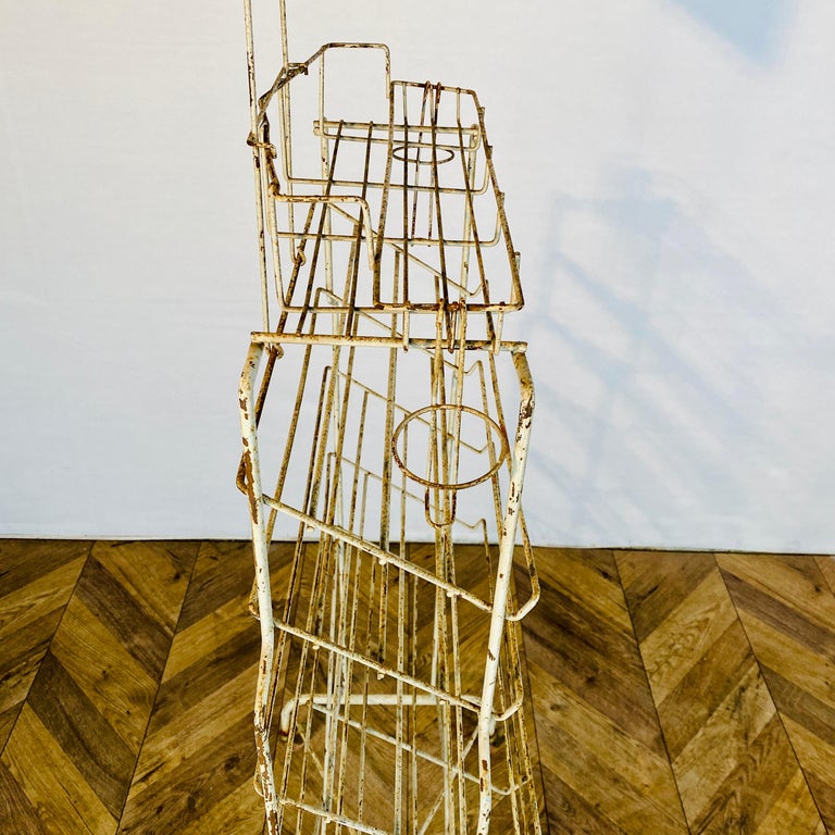 Vintage French Metal 6-Tier Shop Display Stand, 1970s For Sale at 1stDibs