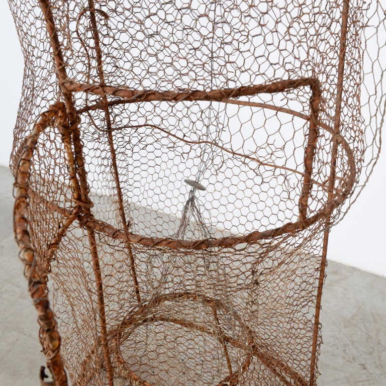 Vintage French Metal Fish Trap For Sale at 1stDibs