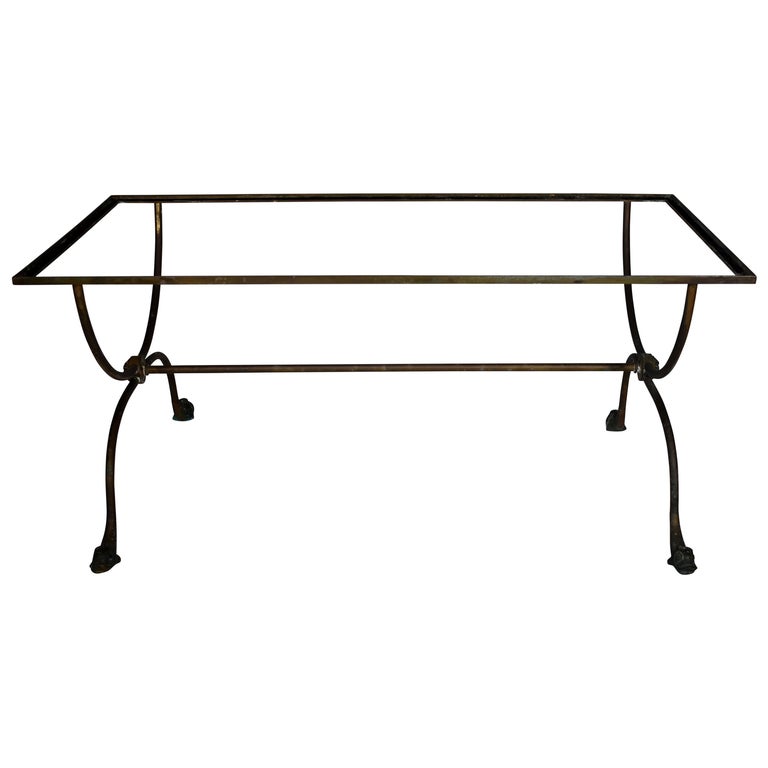 French Iron Coffee Table Base at 1stDibs