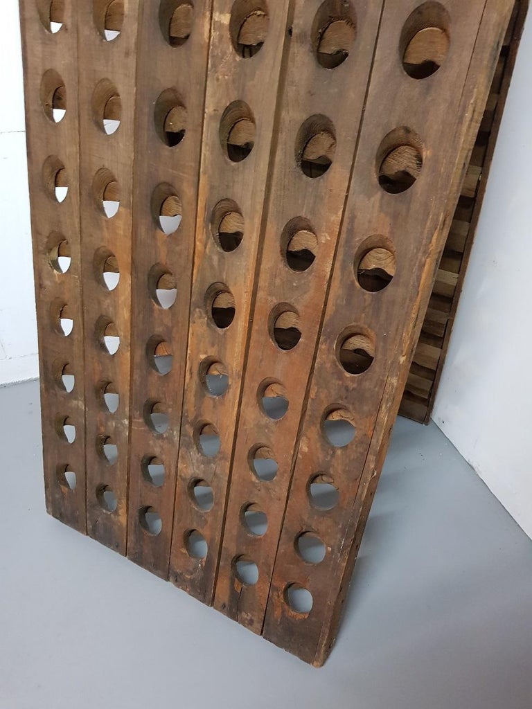Vintage French Oak Champagne Rack Made in 1977 by Tailliet at 1stDibs ...