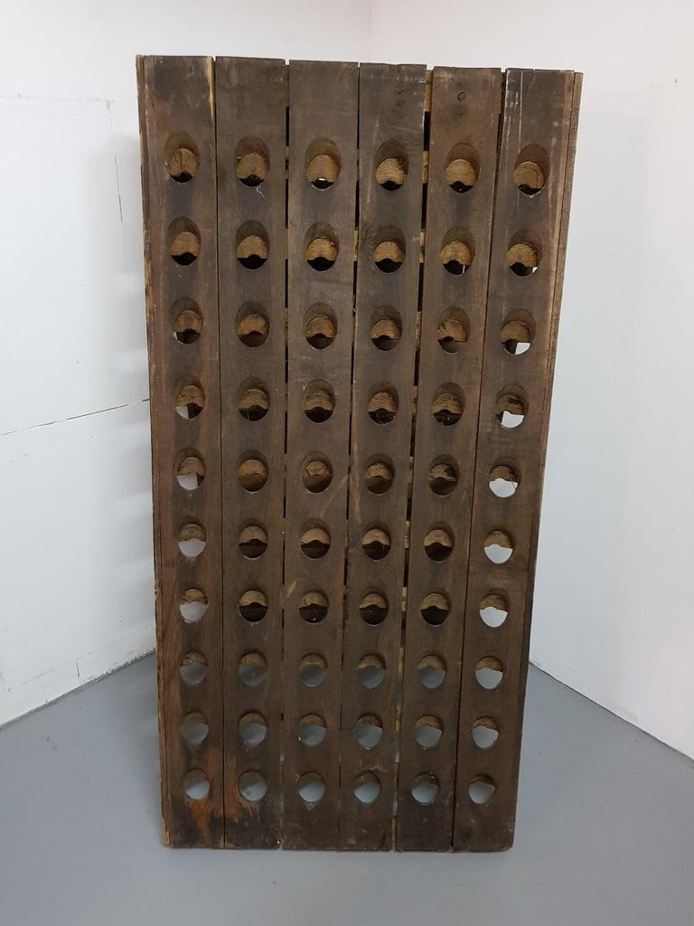 Vintage French Oak Champagne Rack Made in 1977 by Tailliet at 1stDibs ...