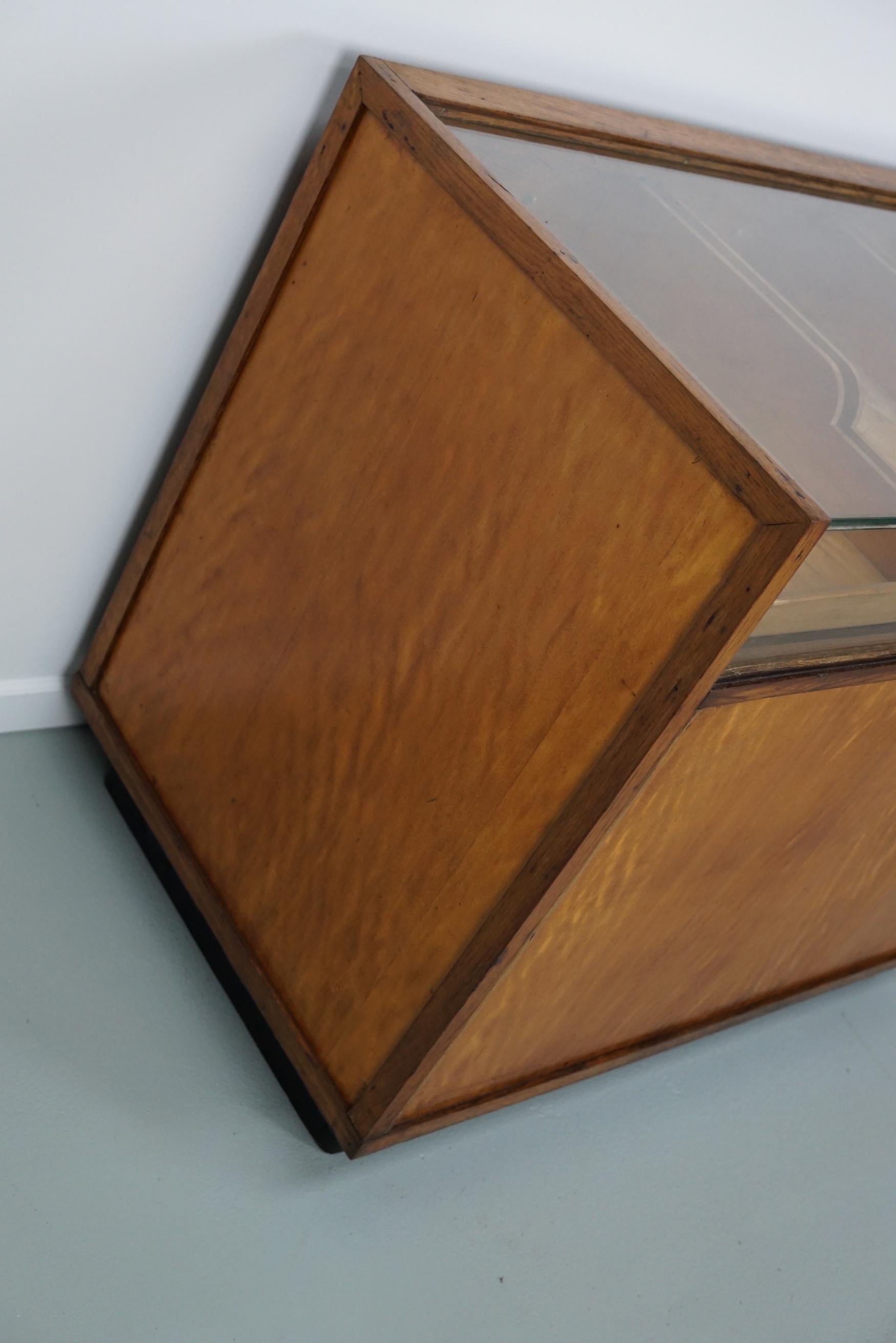 Vintage French Oak Haberdashery Cabinet or Shop Counter, 1950s at 1stDibs