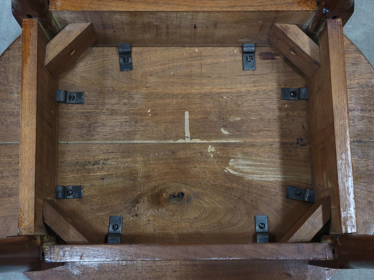 Vintage French Oval Pad Foot Side Tables, a Pair For Sale at 1stDibs