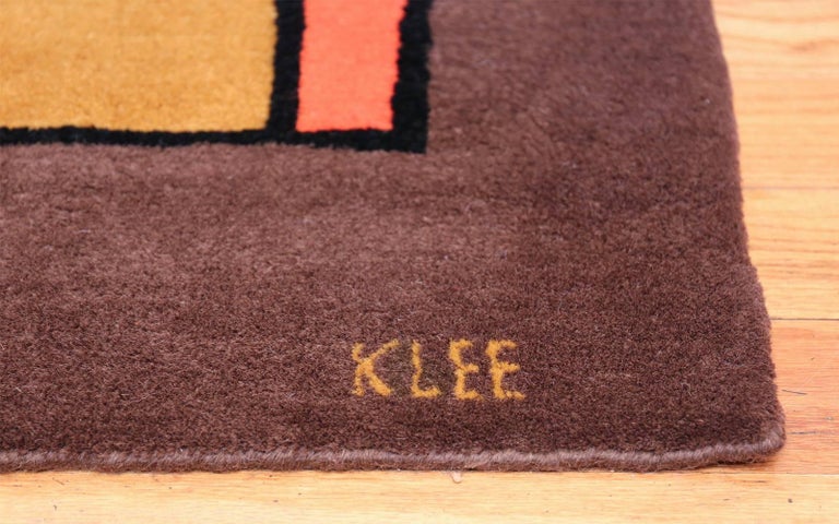 Vintage French Paul Klee Design Art Rug at 1stDibs | paul klee rug ...