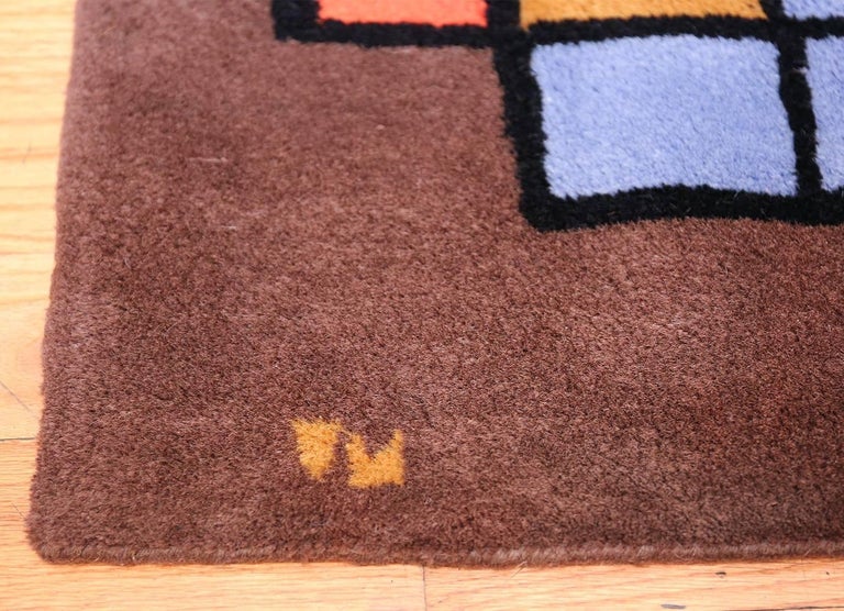 Vintage French Paul Klee Design Art Rug at 1stDibs | paul klee rug ...