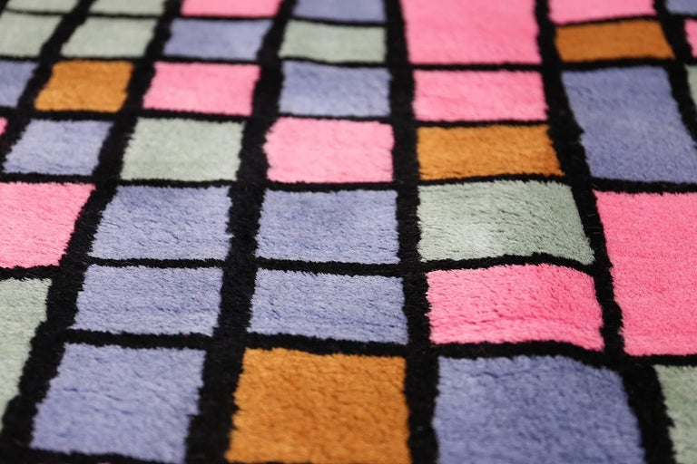 Vintage French Paul Klee Design Art Rug at 1stDibs | paul klee rug ...