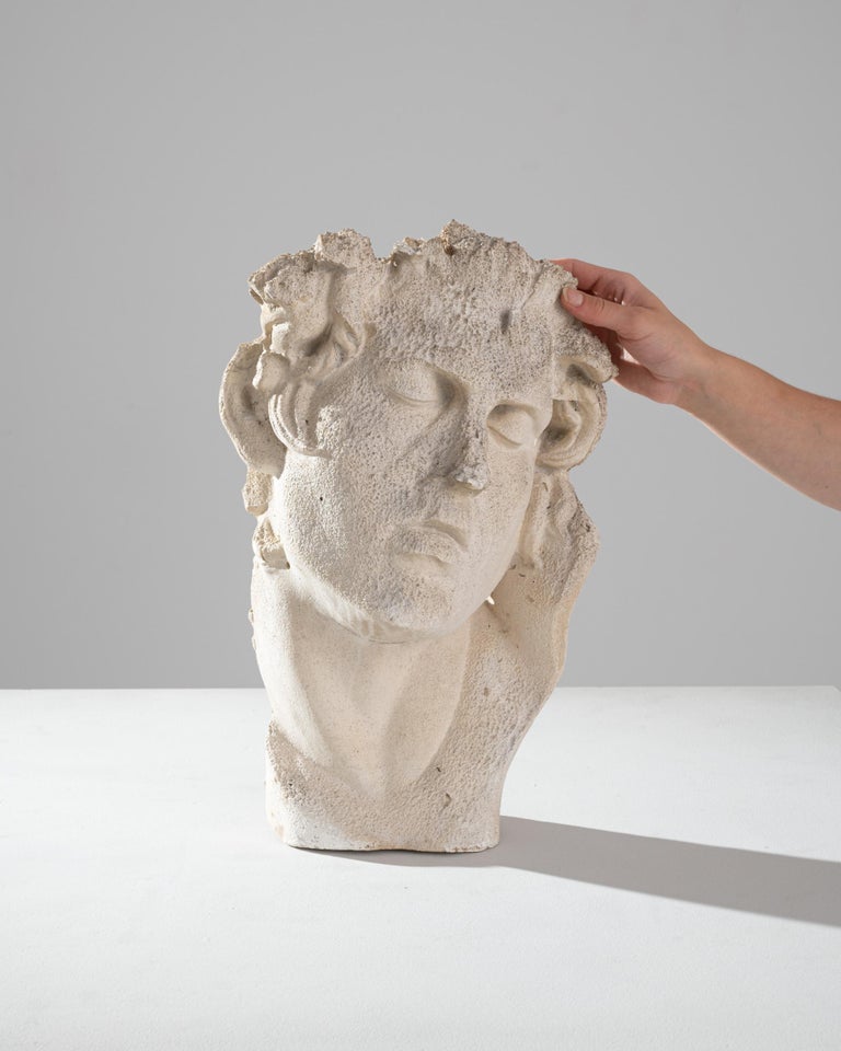 Vintage French Plaster Head at 1stDibs