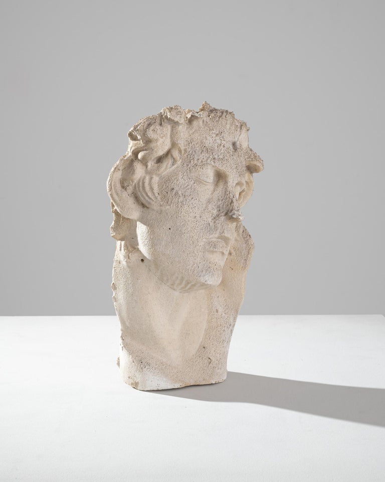 Vintage French Plaster Head at 1stDibs