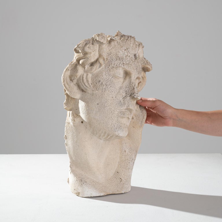 Vintage French Plaster Head at 1stDibs