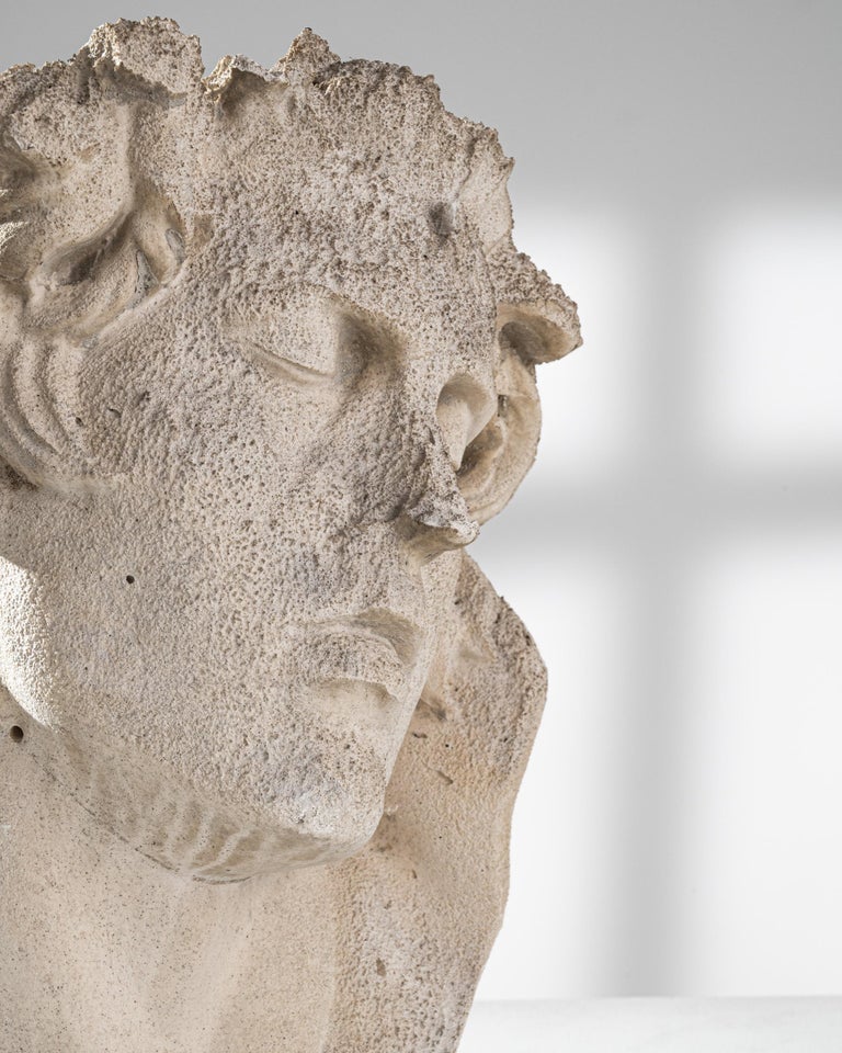 Vintage French Plaster Head at 1stDibs