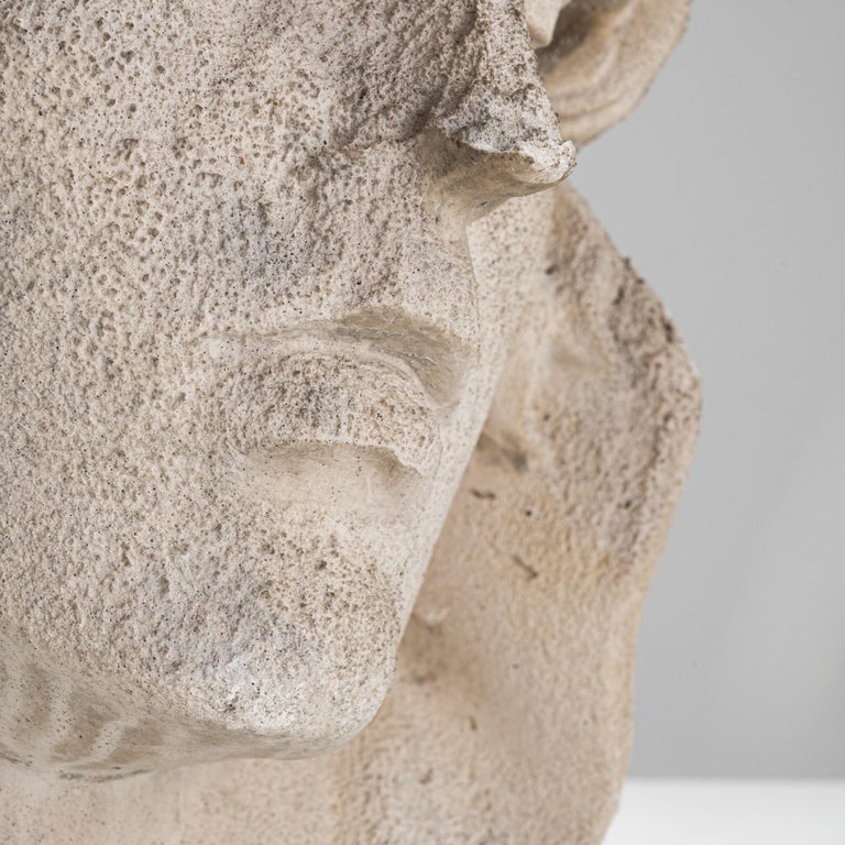 Vintage French Plaster Head at 1stDibs