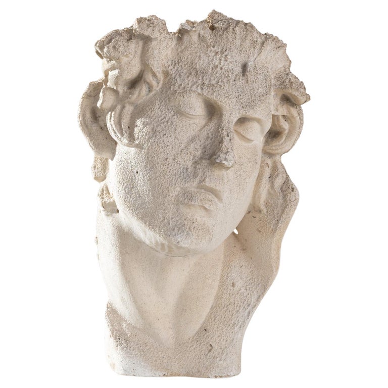 Vintage French Plaster Head at 1stDibs