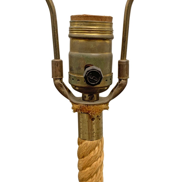 Vintage French Rope Lamp at 1stDibs
