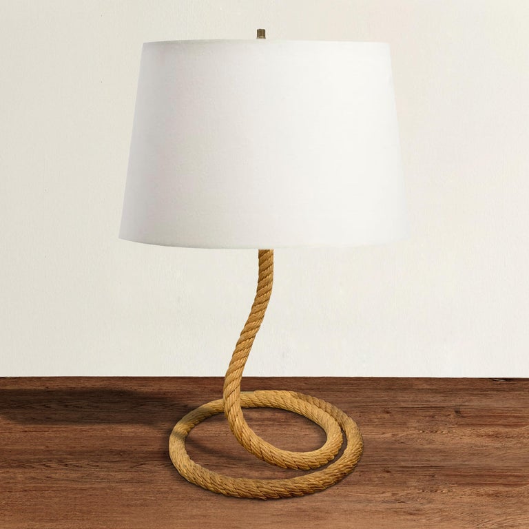 Vintage French Rope Lamp at 1stDibs