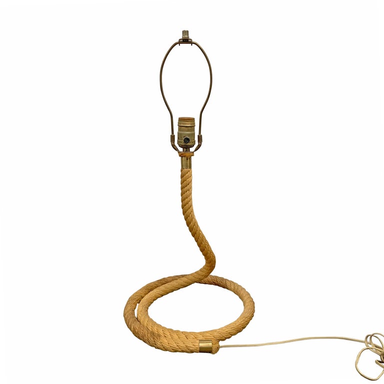 Vintage French Rope Lamp at 1stDibs