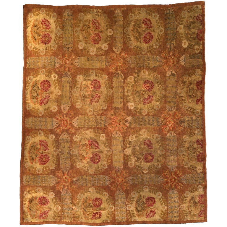 Doris Leslie Blau Collection 1800s French Savonnerie Floral Handmade ...