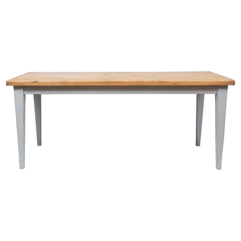 Vintage French Scrub Top Table, c.1960 For Sale at 1stDibs