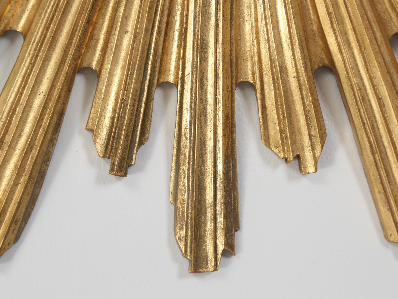 Vintage French Sunburst Clock at 1stDibs