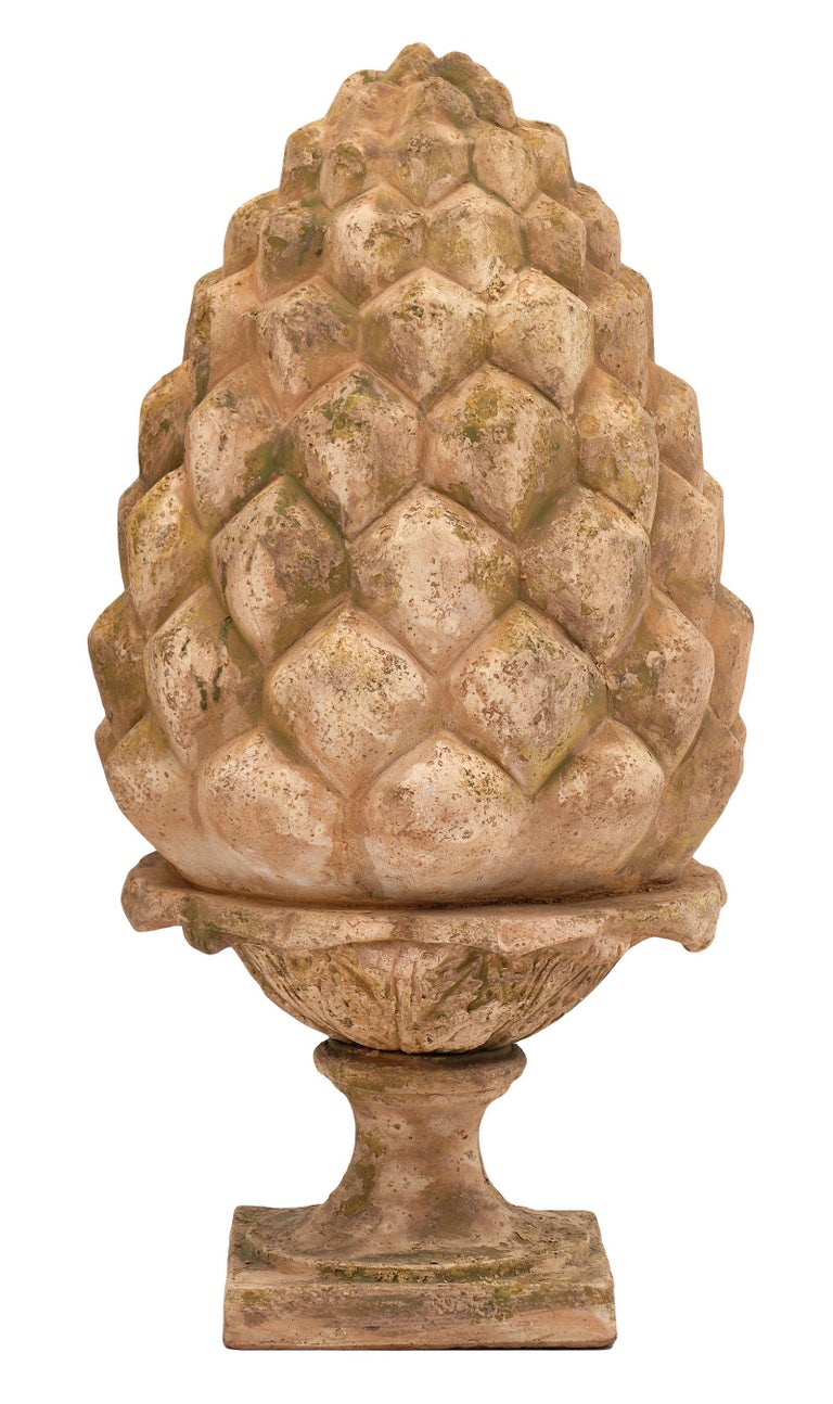 Vintage French Terracotta Pine Cones at 1stDibs