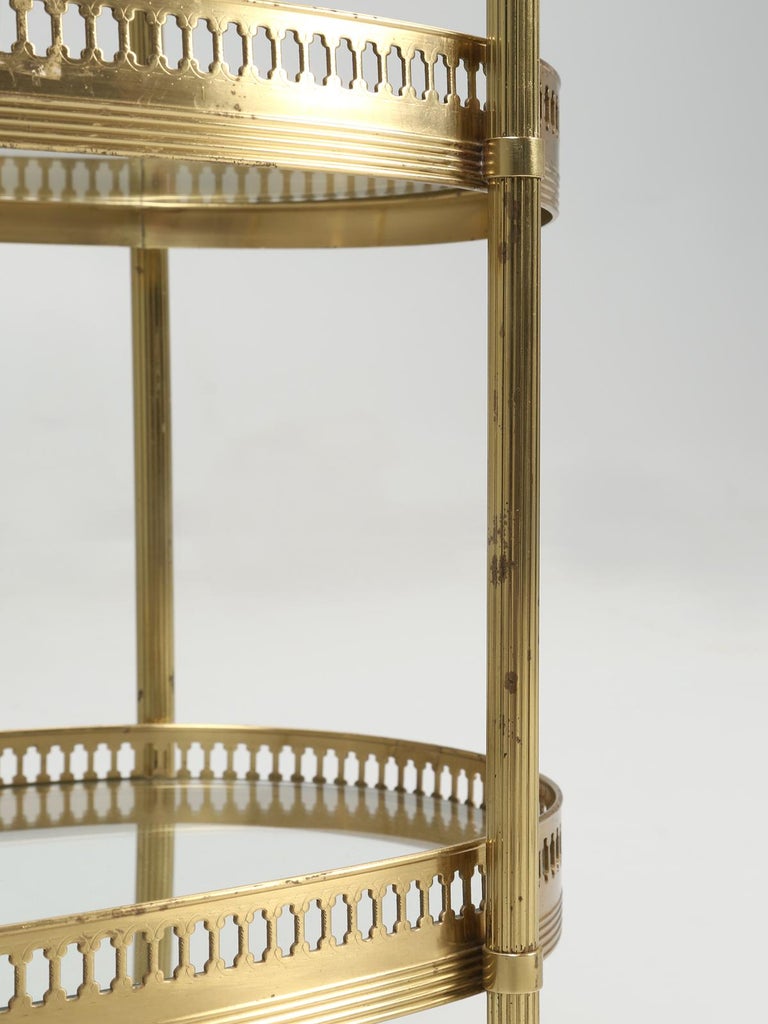 Vintage French Très Petite Tea Cart or Bar Cart at 1stDibs