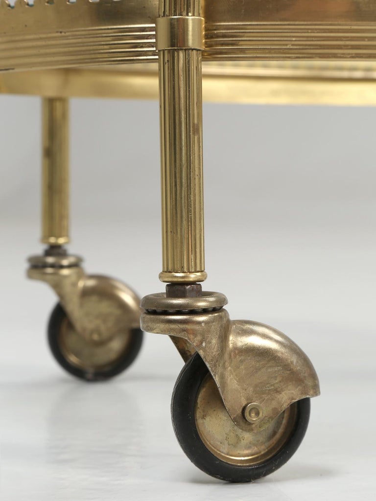 Vintage French Très Petite Tea Cart or Bar Cart at 1stDibs