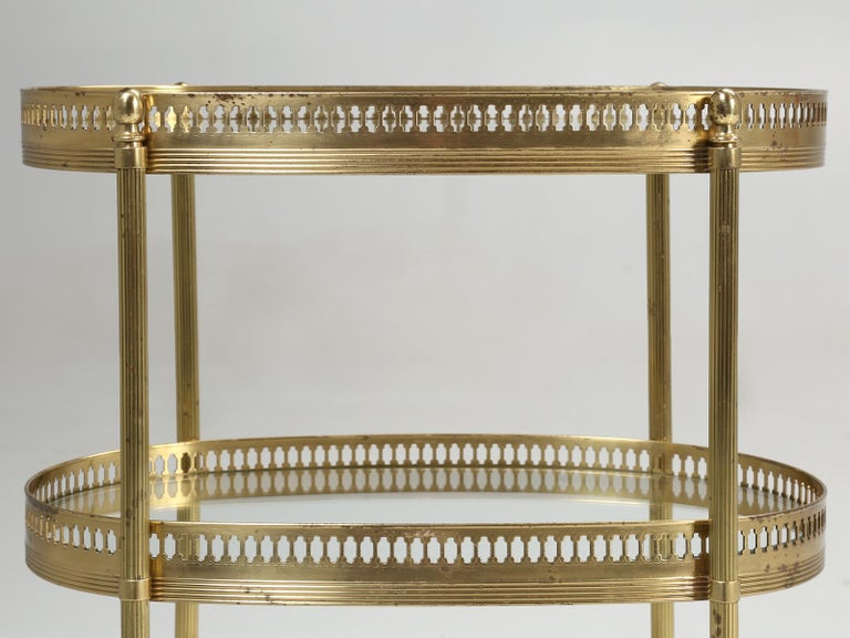 Vintage French Très Petite Tea Cart or Bar Cart at 1stDibs