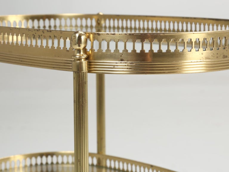 Vintage French Très Petite Tea Cart or Bar Cart at 1stDibs