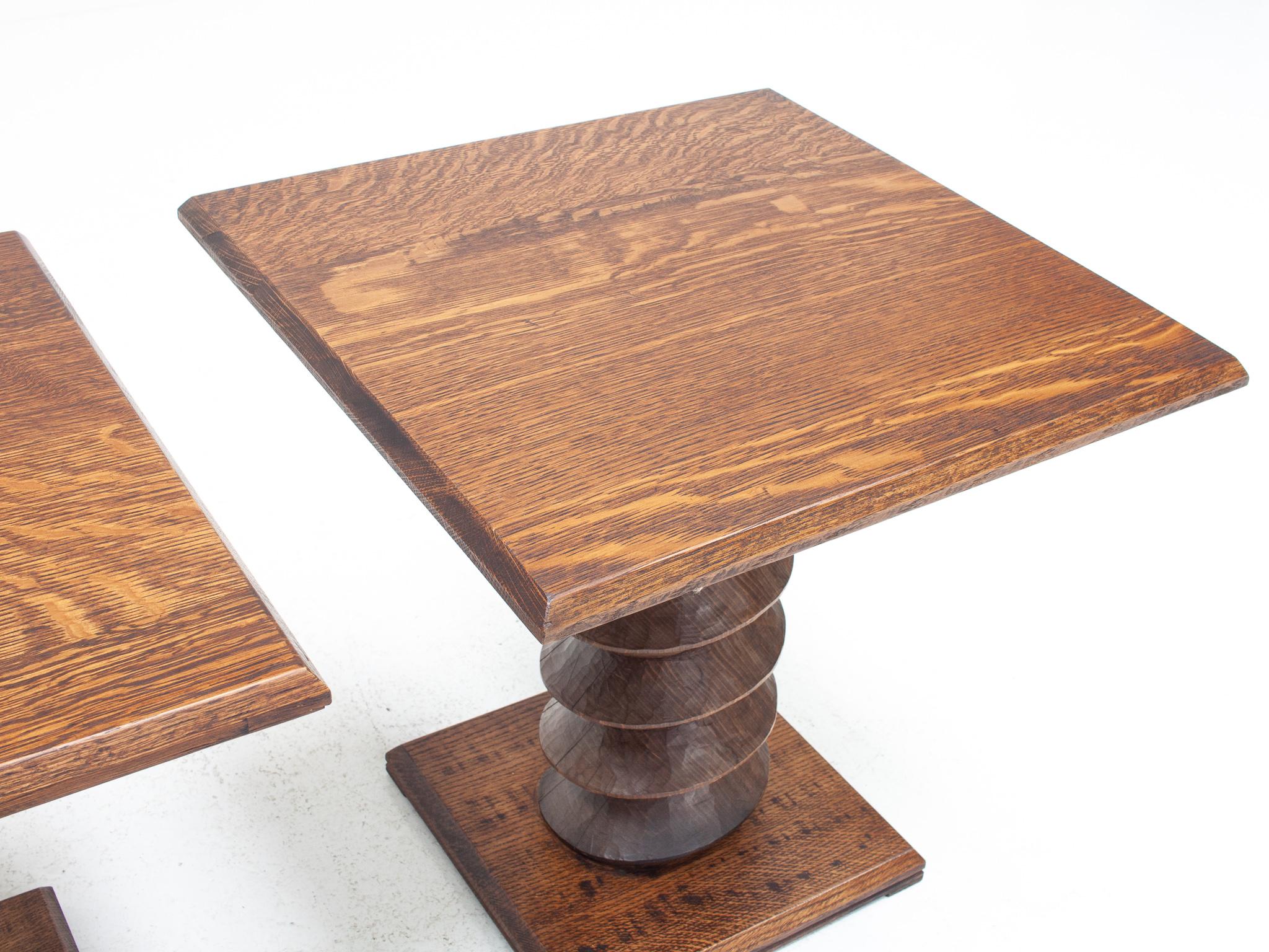 Vintage French Turned Column Pedestal Tables, Reminiscent of Charles ...