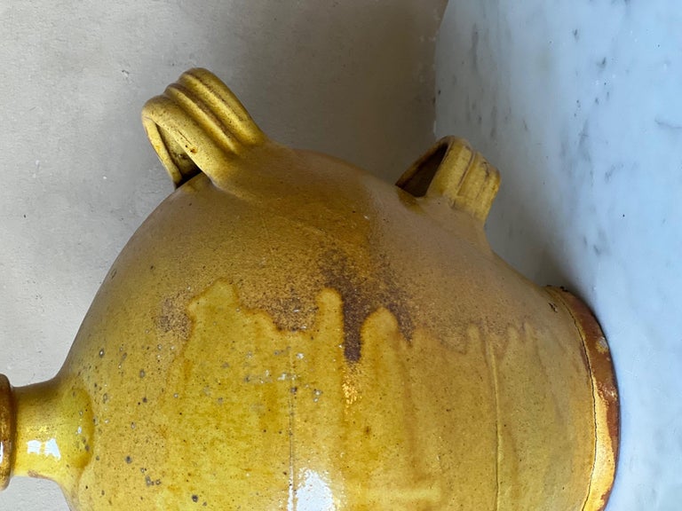 Vintage French Water / Wine Jug with Four Handles For Sale at 1stDibs