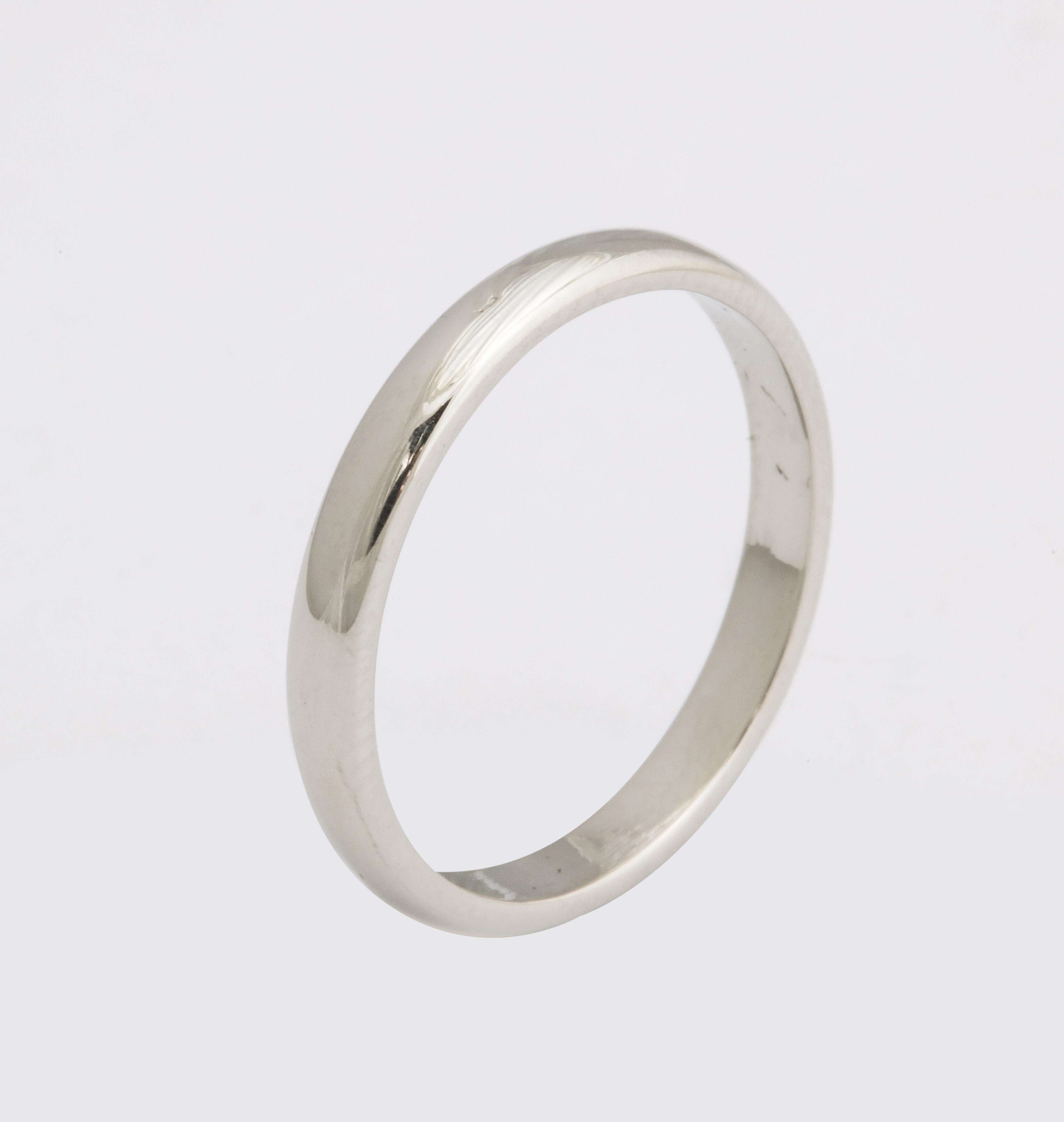 Vintage French White Gold Wedding Band, 1950s, Paris at 1stDibs ...