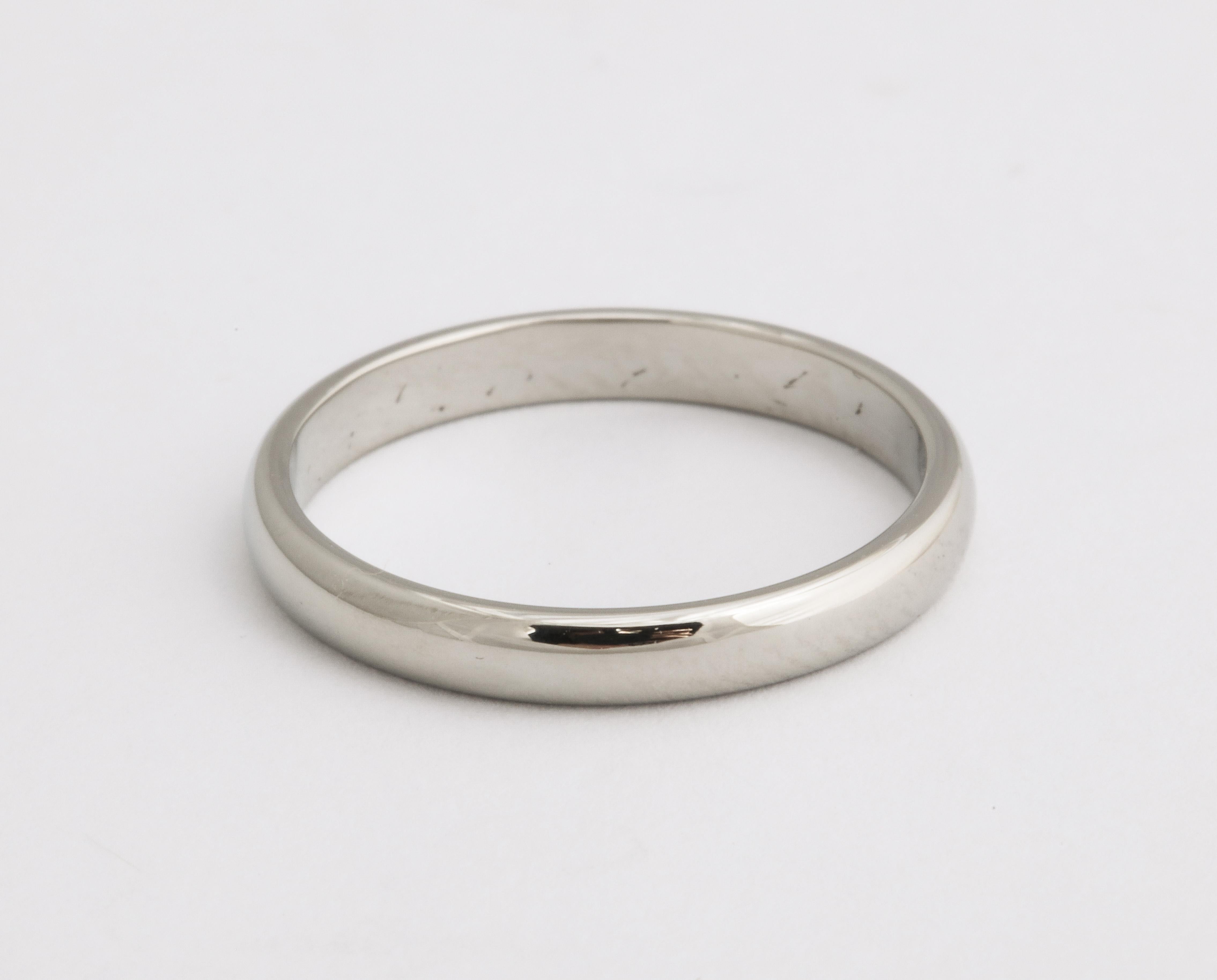 Vintage French White Gold Wedding Band, 1950s, Paris at 1stDibs ...