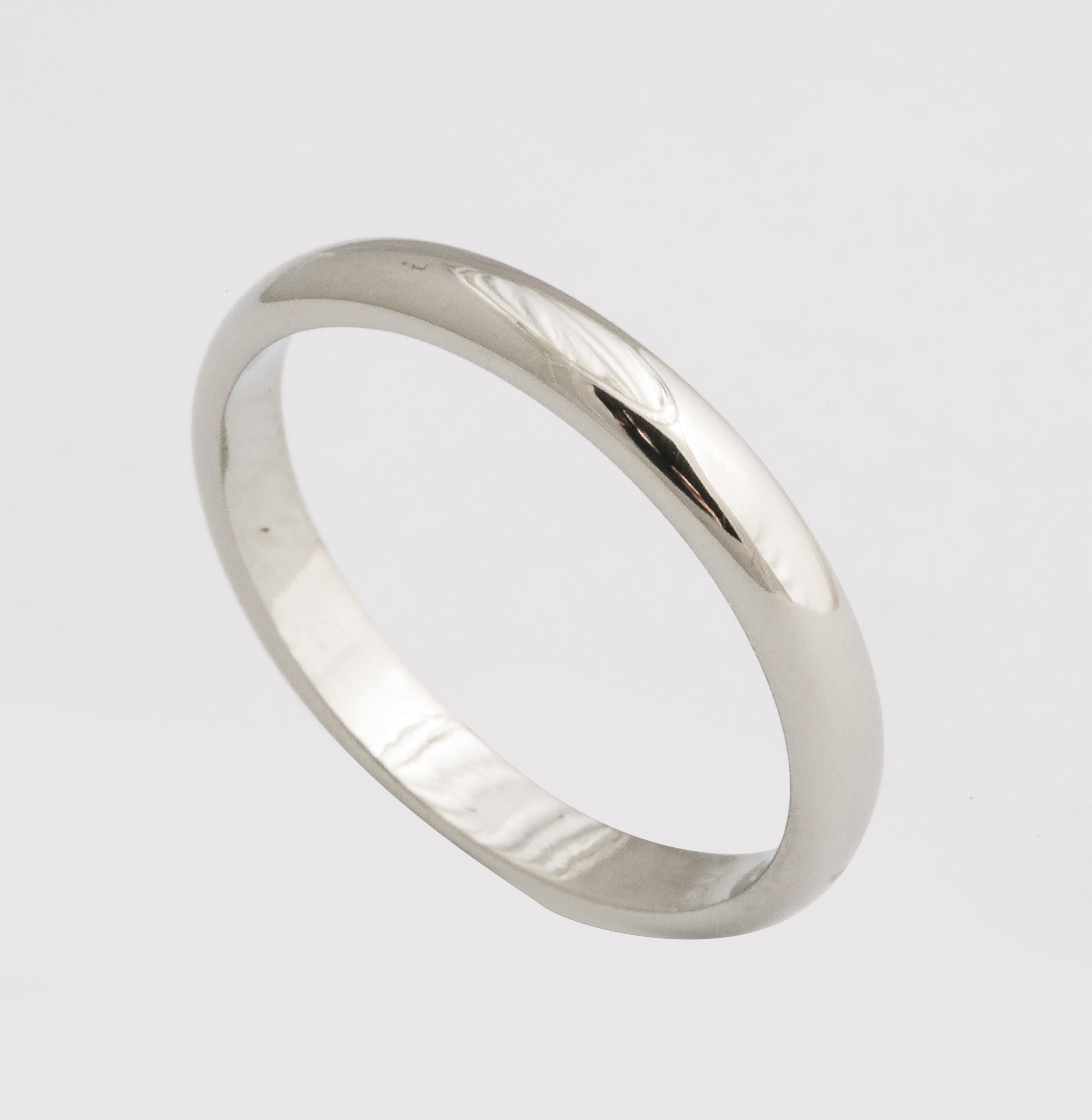 Vintage French White Gold Wedding Band, 1950s, Paris at 1stDibs ...