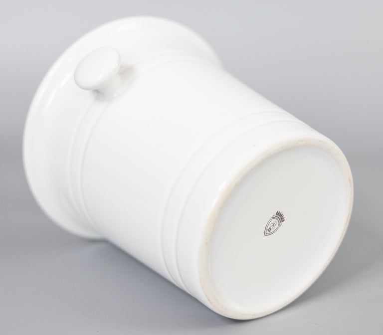 Vintage French White Ironstone Porcelain Champagne Bucket Wine Cooler ...