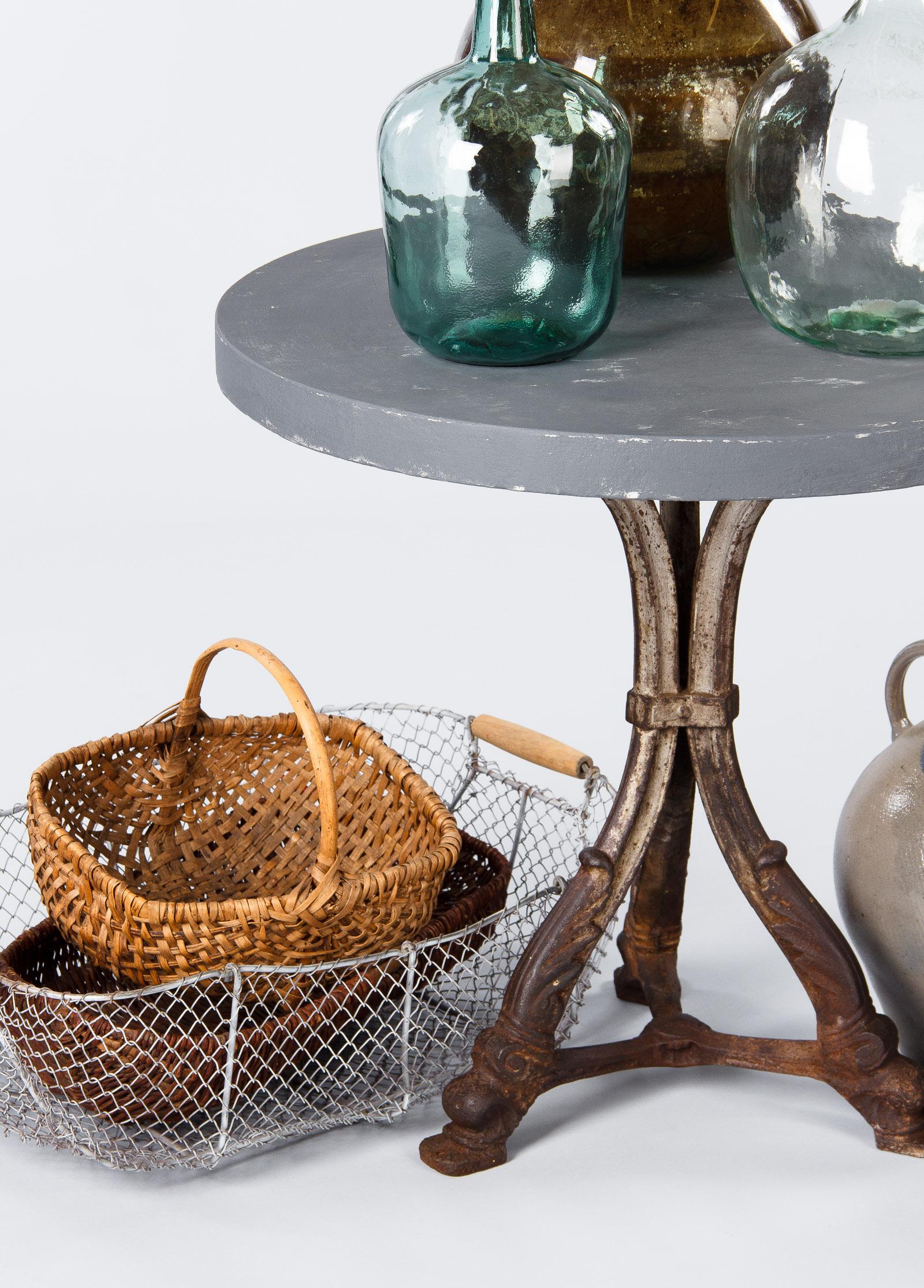 Vintage French Wire Basket, 1940s at 1stDibs | vintage french wire ...