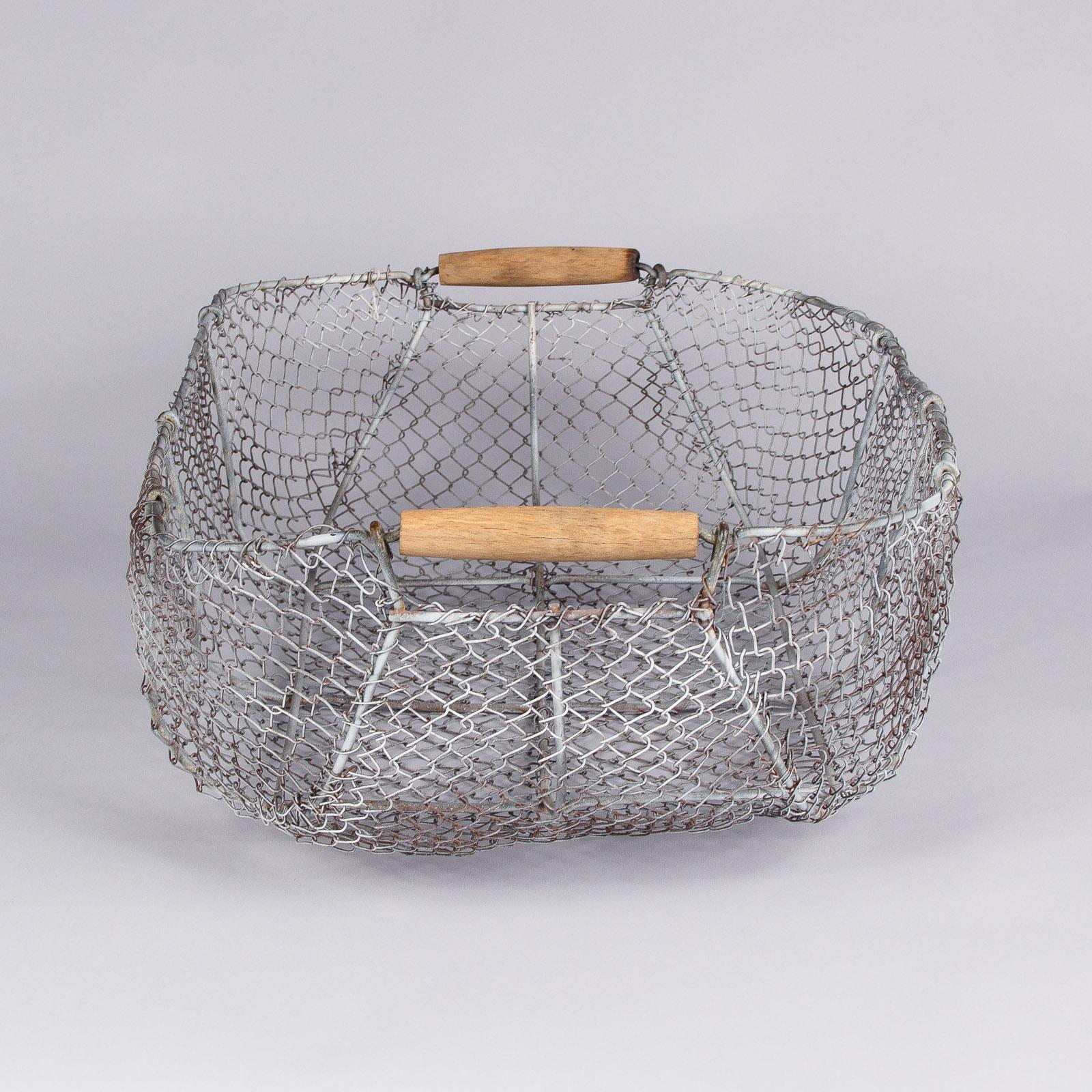 Vintage French Wire Basket, 1940s at 1stDibs | vintage french wire ...