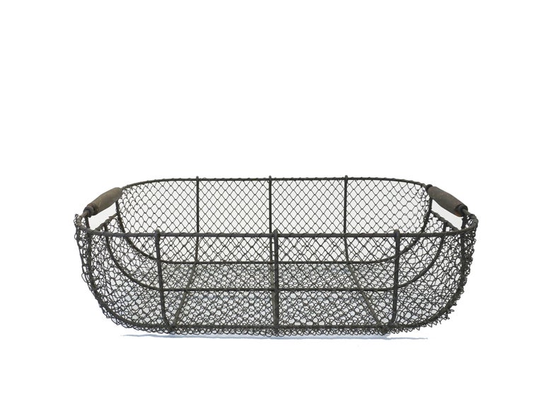 Vintage French Wire Basket, 1960s For Sale at 1stDibs