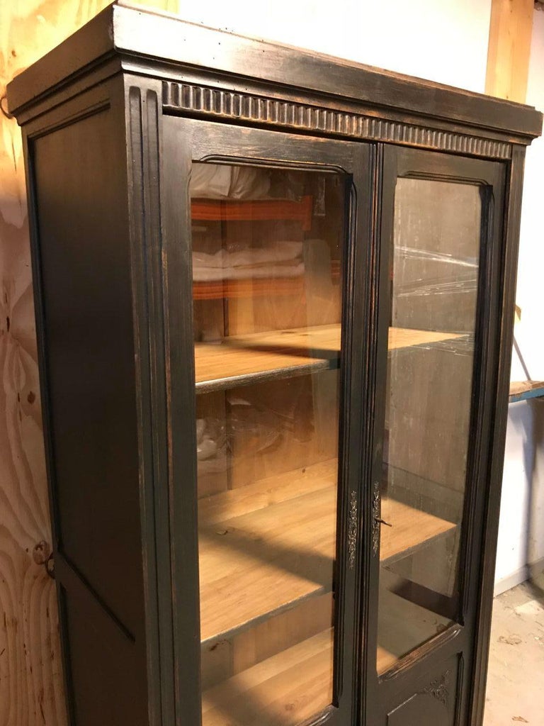 Vintage French Wooden Bookcase/Cabinet at 1stDibs | vintage french bookcase