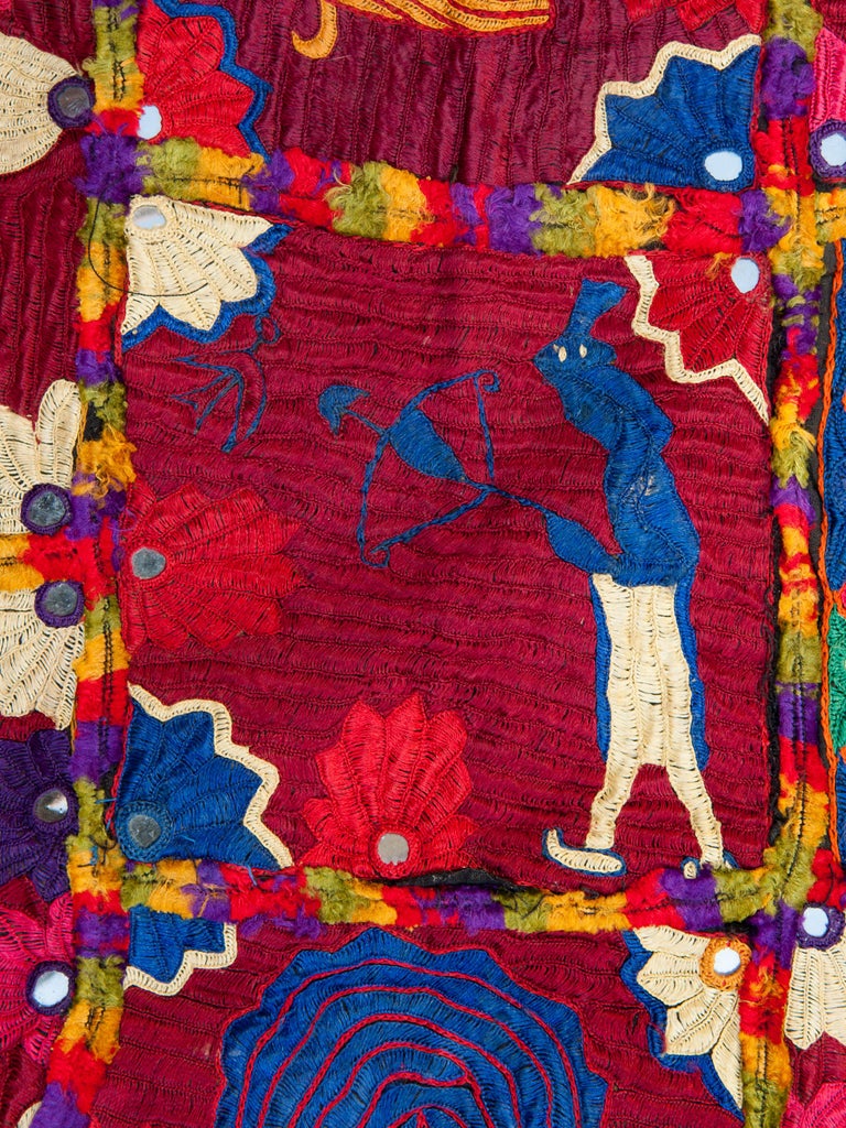 Vintage Fully Embroidered Textile, Rabari of Western India, Mid-20th ...