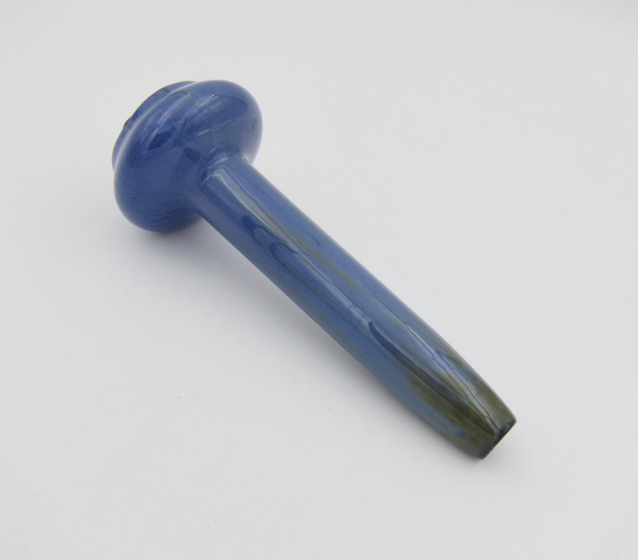 Vintage Fulper Pottery Bud Vase with a Blue Flambé Glaze at 1stDibs