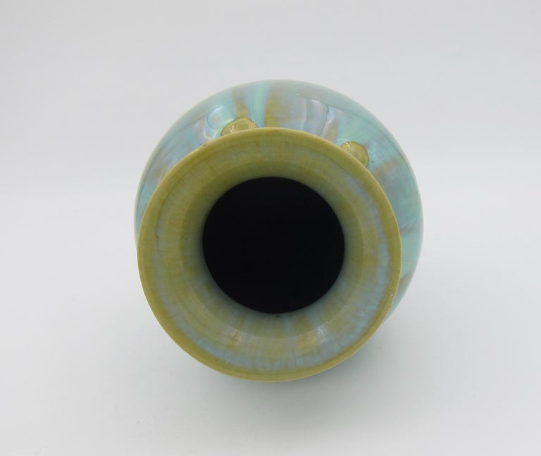 Vintage Fulper Pottery Vase with a Flambé Glaze at 1stDibs