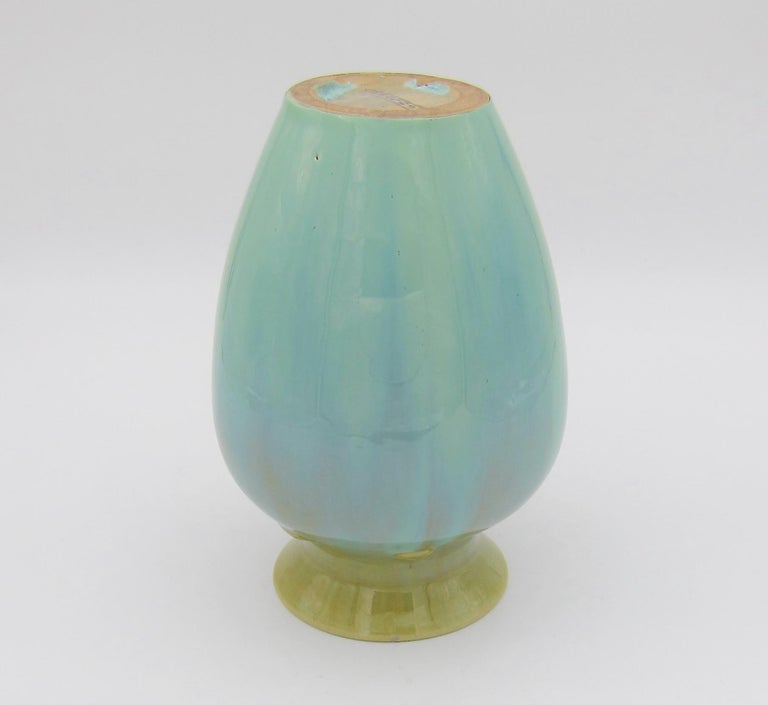 Vintage Fulper Pottery Vase with a Flambé Glaze at 1stDibs