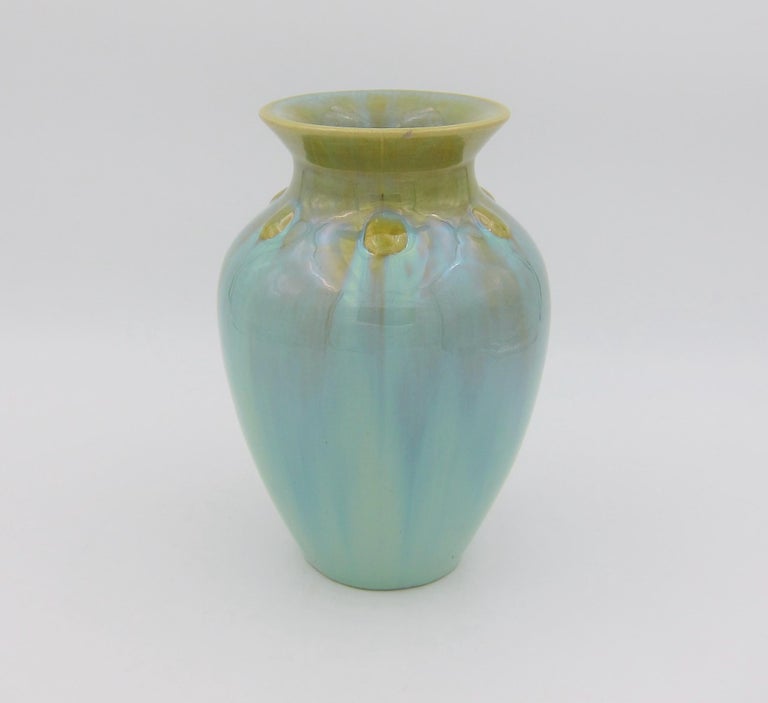 Vintage Fulper Pottery Vase with a Flambé Glaze at 1stDibs