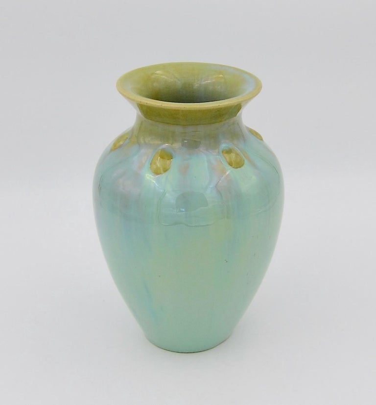 Vintage Fulper Pottery Vase with a Flambé Glaze at 1stDibs