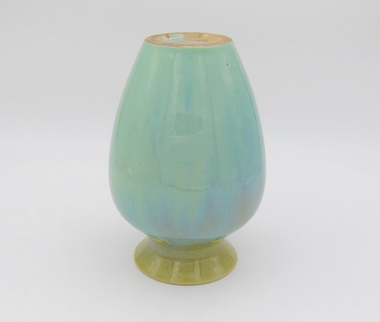 Vintage Fulper Pottery Vase with a Flambé Glaze at 1stDibs