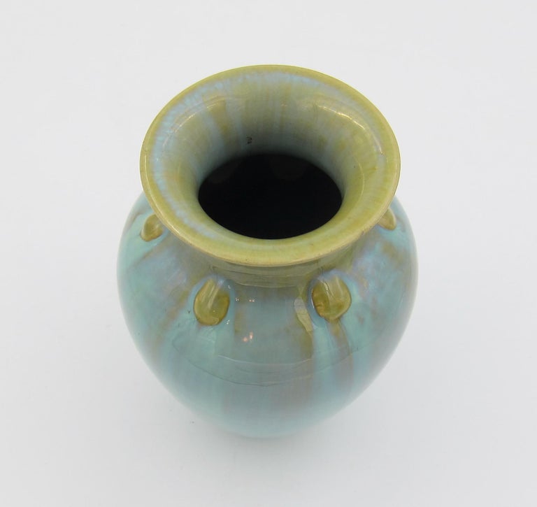Vintage Fulper Pottery Vase with a Flambé Glaze at 1stDibs
