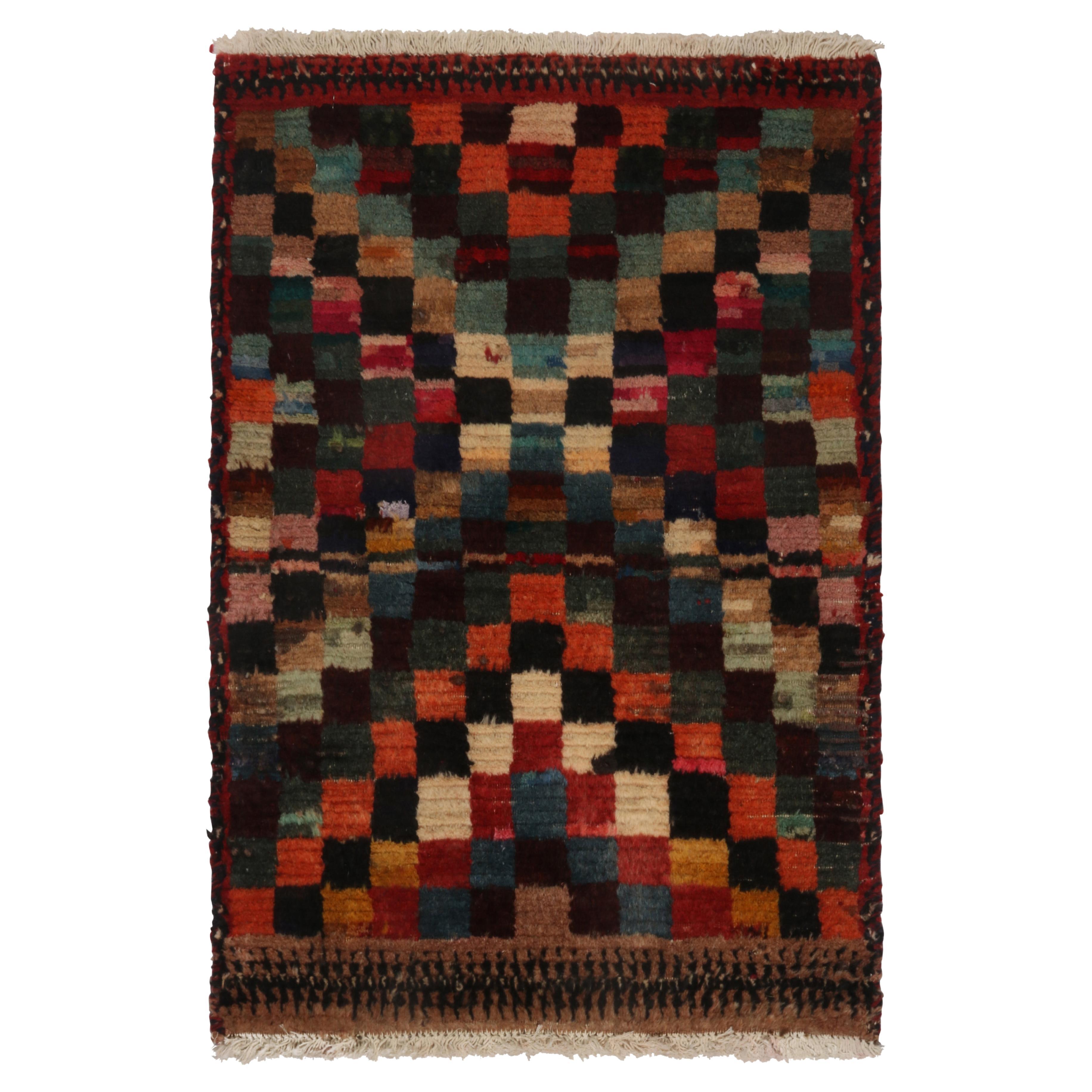 Vintage Tribal kilim rug in Polychromatic Geometric Pattern by Rug and ...