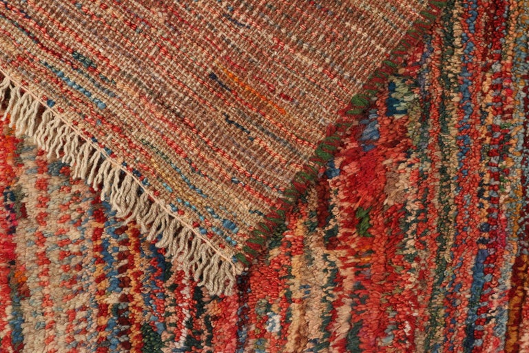 Vintage Gabbeh Tribal Rug in Polychromatic Striae Pattern by Rug and ...