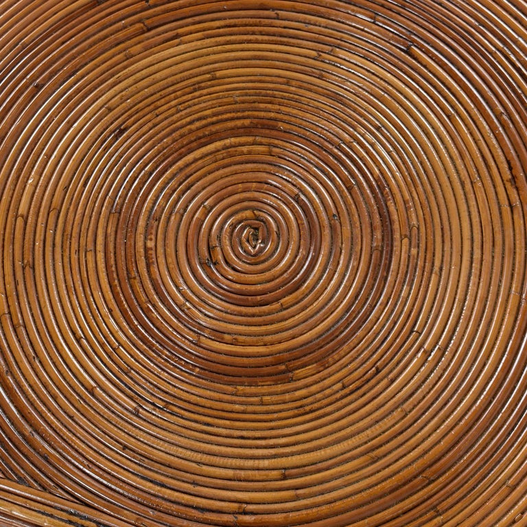 Vintage Gabriella Crespi Style Pencil Reed Bamboo Coffee Table at ...