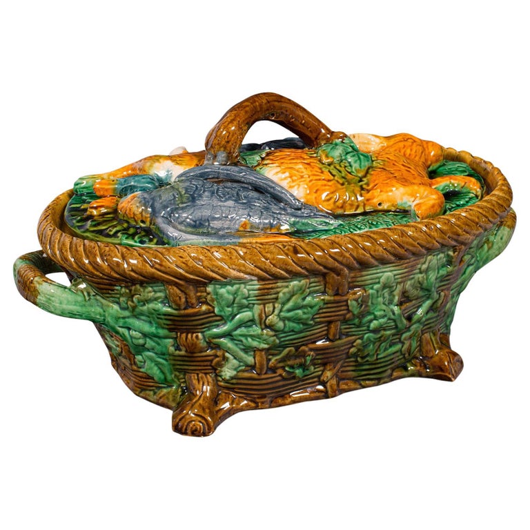 Vintage Game Pie Dish, English, Ceramic, Decorative, Pastry, Baking ...